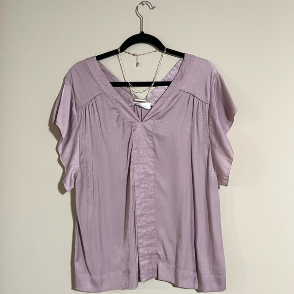 Milano | Tops | Milano Blouse In Lilac | Poshmark